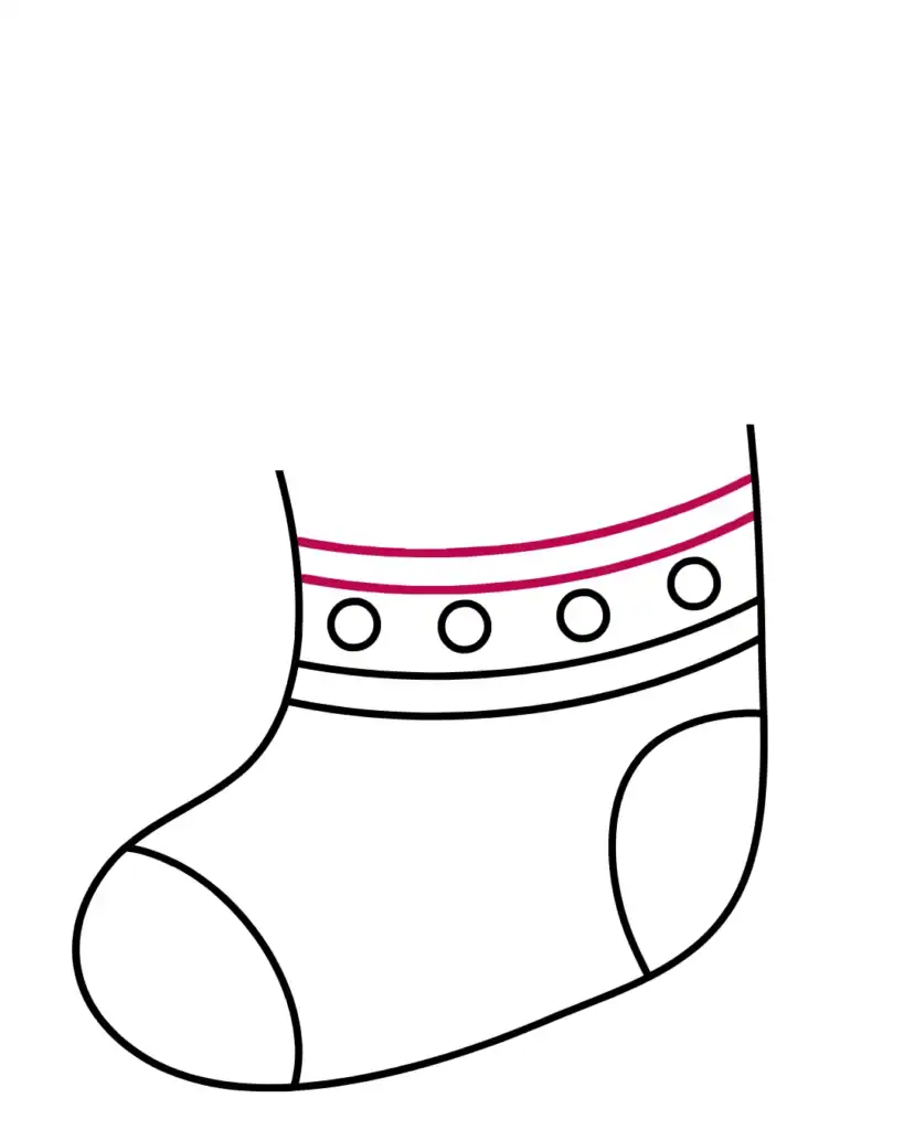 How to Draw a Christmas Stocking Step-by-Step