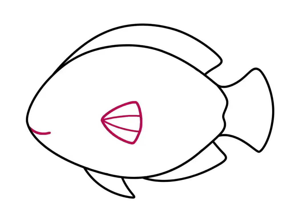 How to Draw a Easy Fish Drawing for Kids and Beginners
