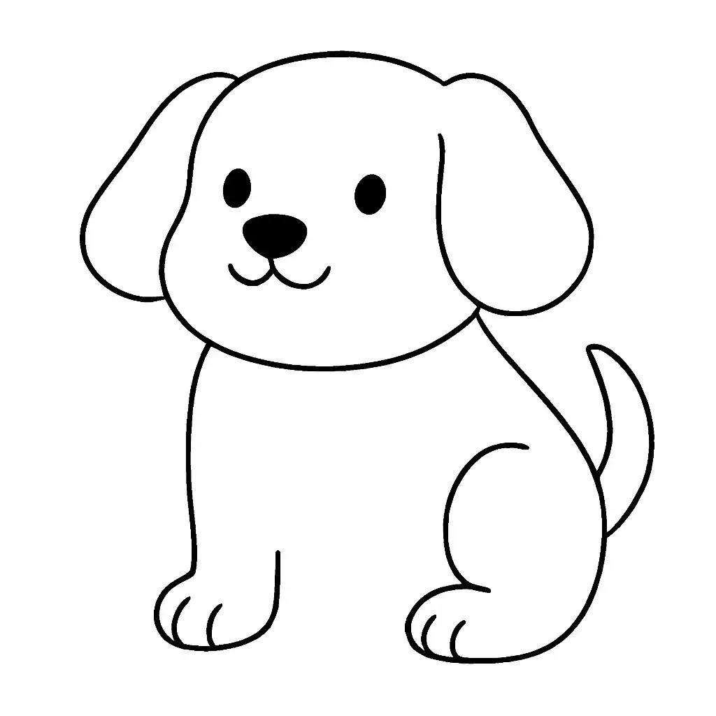 How to Draw a Cute Dog – Easy Step-by-Step for Kids