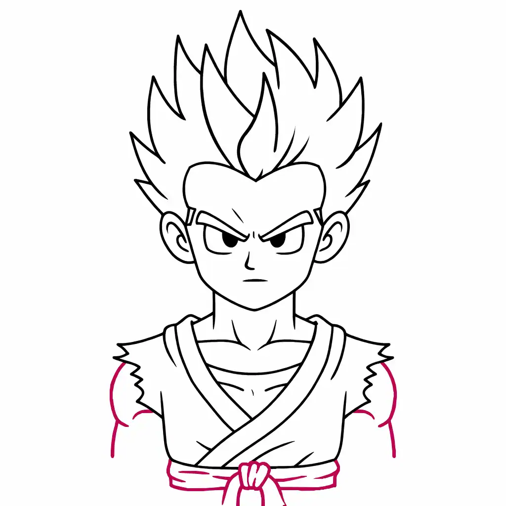 How to Draw Gohan Dragon Ball Z | Gohan Drawing Easy Steps