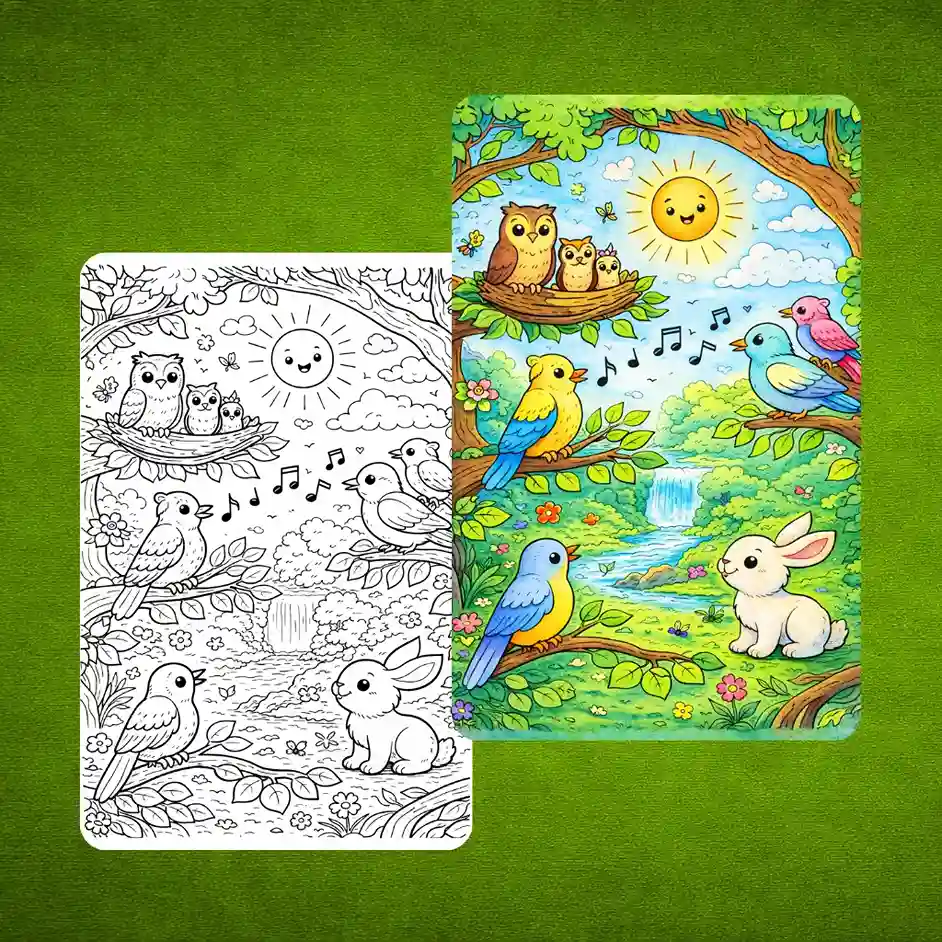 Christmas Elves Coloring Page | Free Printable for Kids | 2026